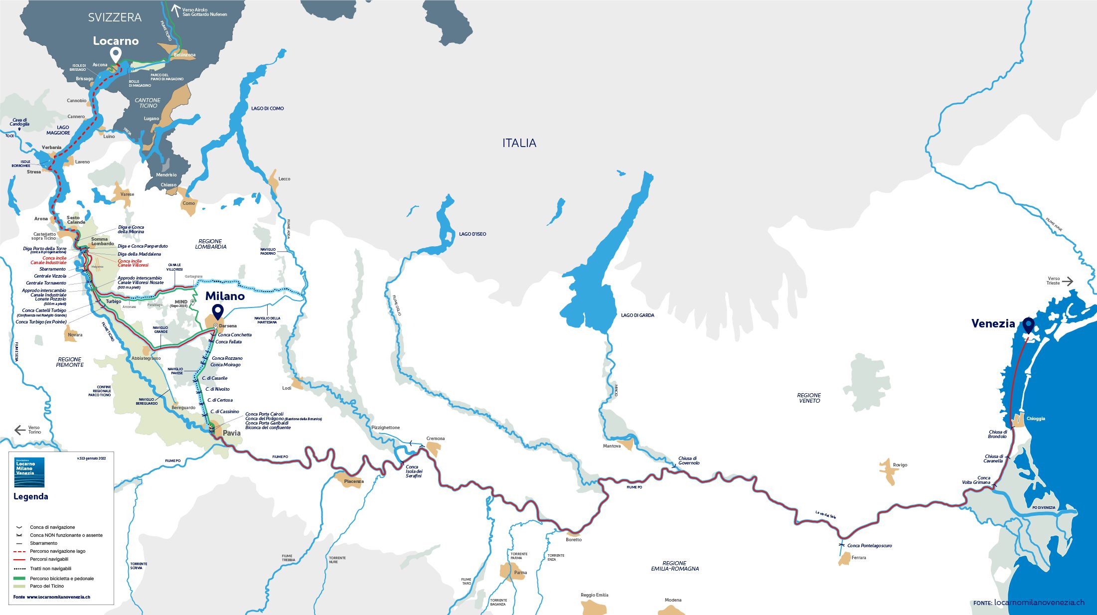 Mappa Locarno Milano Venezia – Locarno Milano Venezia